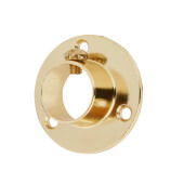 19mm Round Steel Tube - 1829mm Length - Brass Plated | IronmongeryDirect