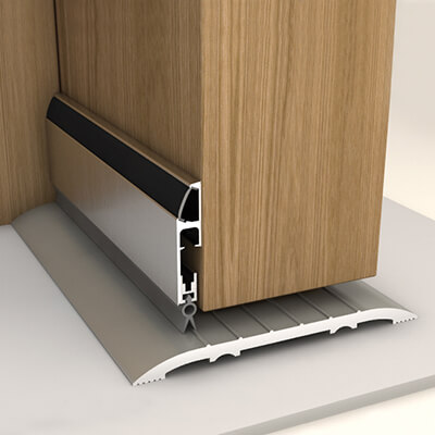 Norsound 815 Door Bottom Drop Down Seal - 915mm - Grey | IronmongeryDirect